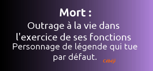 Mort définition | Le Blog de Cébéji